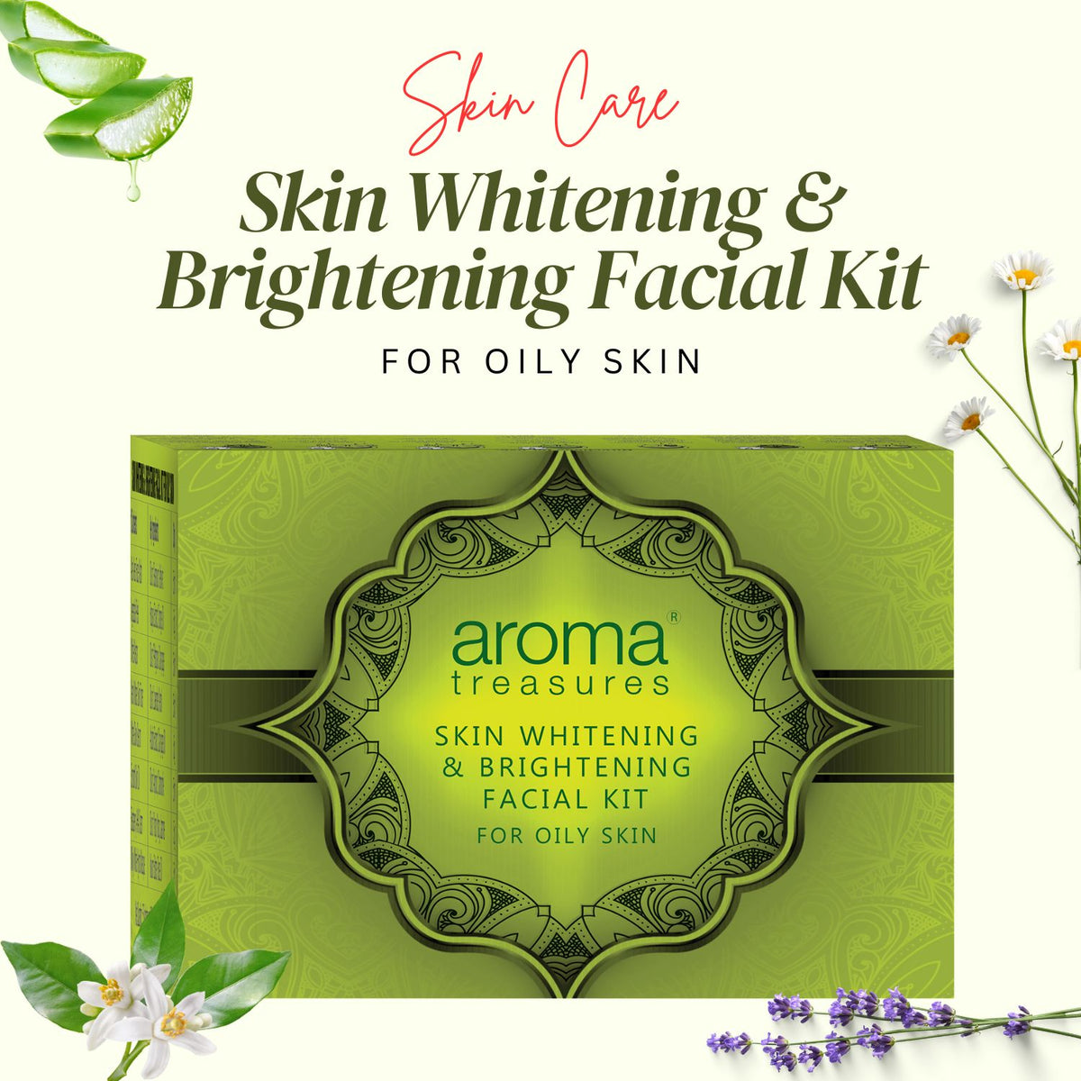 Buy Natural Skin Whitening & Brightening Facial Kit For Oily Skin ...